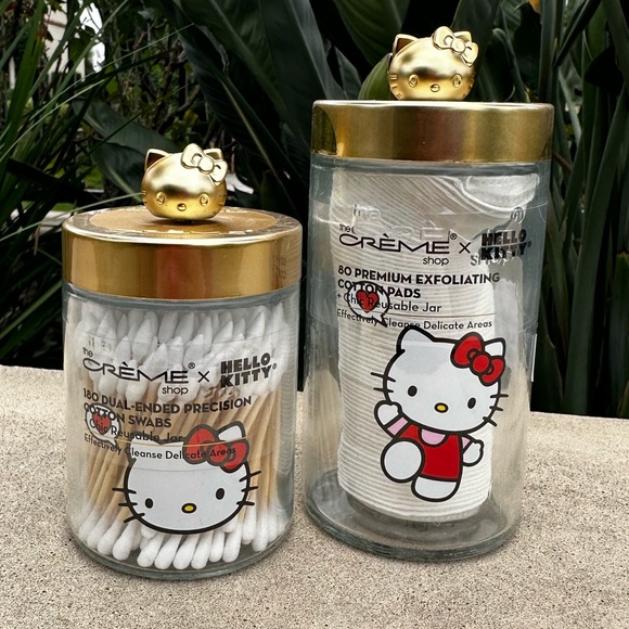 Hello Kitty | Makeup | Hello Kitty X Creme Glass Containers Gold Lid Q ...